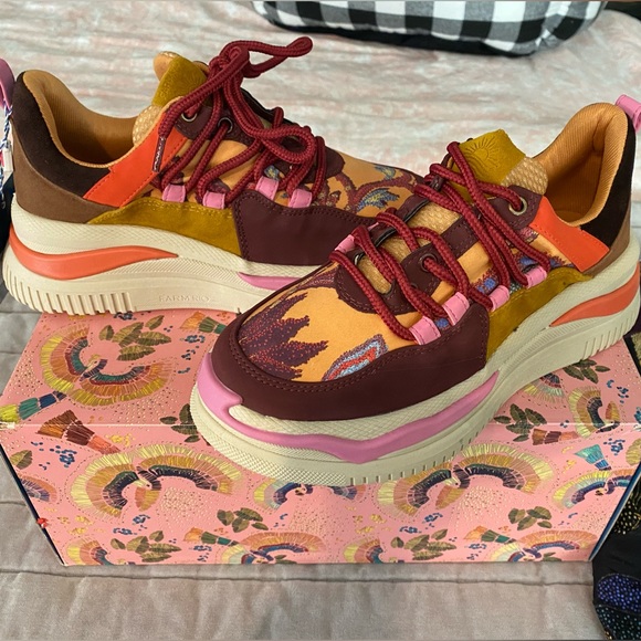 FARM Rio | Shoes | Farm Rio Colorful Tropical Vibe Sneaker Size 8 ...